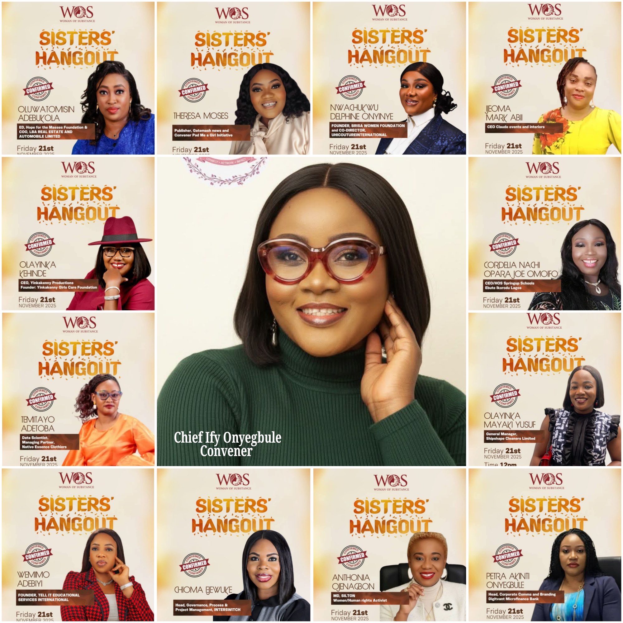 Women of Substance Announces Maiden “Sisters’ Hangout” — A ...