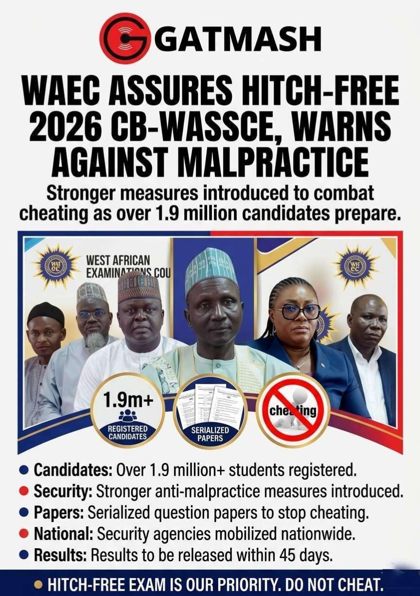 WAEC Assures Candidates of Hitch-Free 2026 CB-WASSCE, Warns Against ...